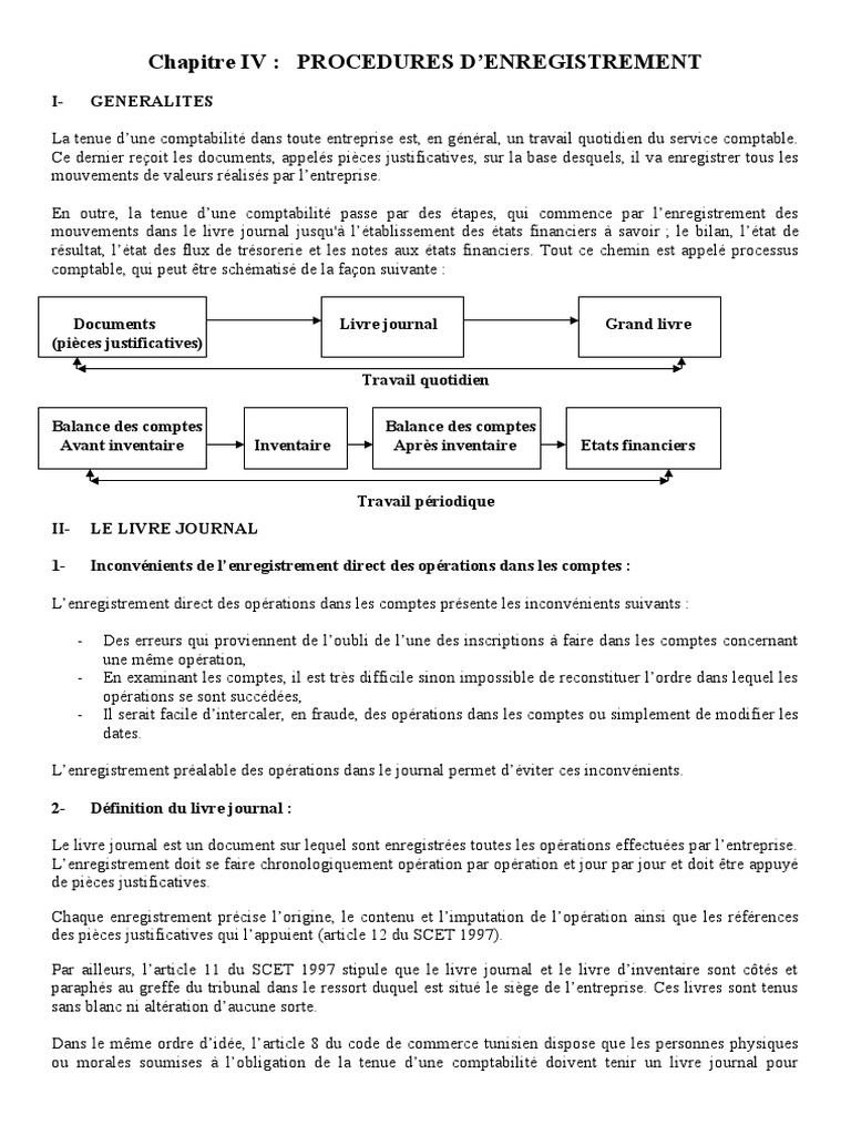 Section 4-Procedure D'enregistrement | PDF