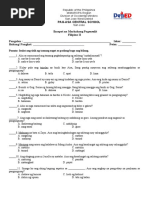FILIPINO Grade 2 Periodical Test With TOS Edited | PDF