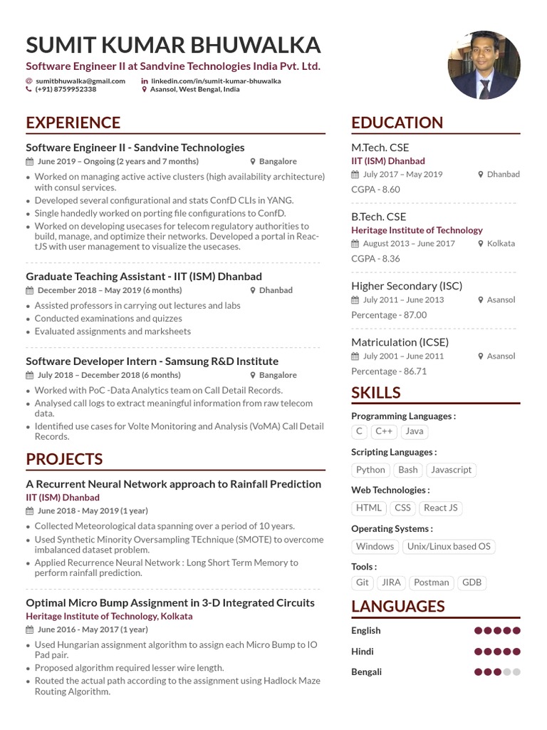 Sumit - Resume - Sumit Kumar Bhuwalka | PDF