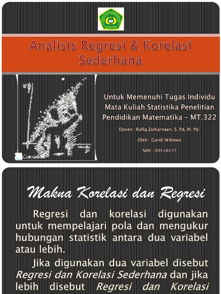 Analisis Regresi Dan Korelasi Sederhana | PDF