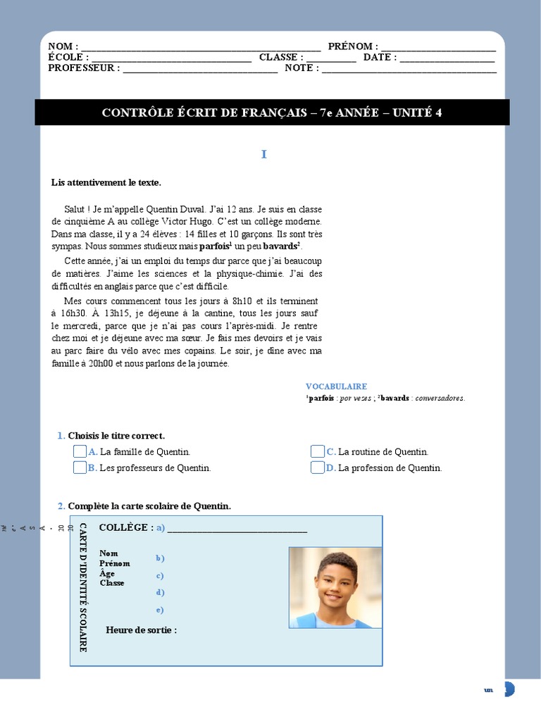 CE 7 Un4 | PDF | Linguistique