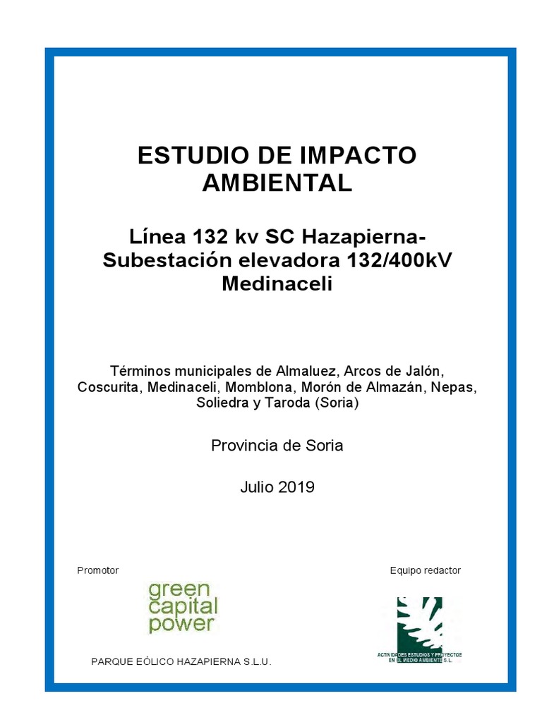 EIA LAT SET Hazapierna - SET Medinaceli 02-08-2019 mapas-MODIFICADO | PDF | Evaluación de ...