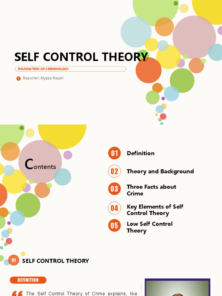 Self Control Theory | PDF | Self-Management | Self Control