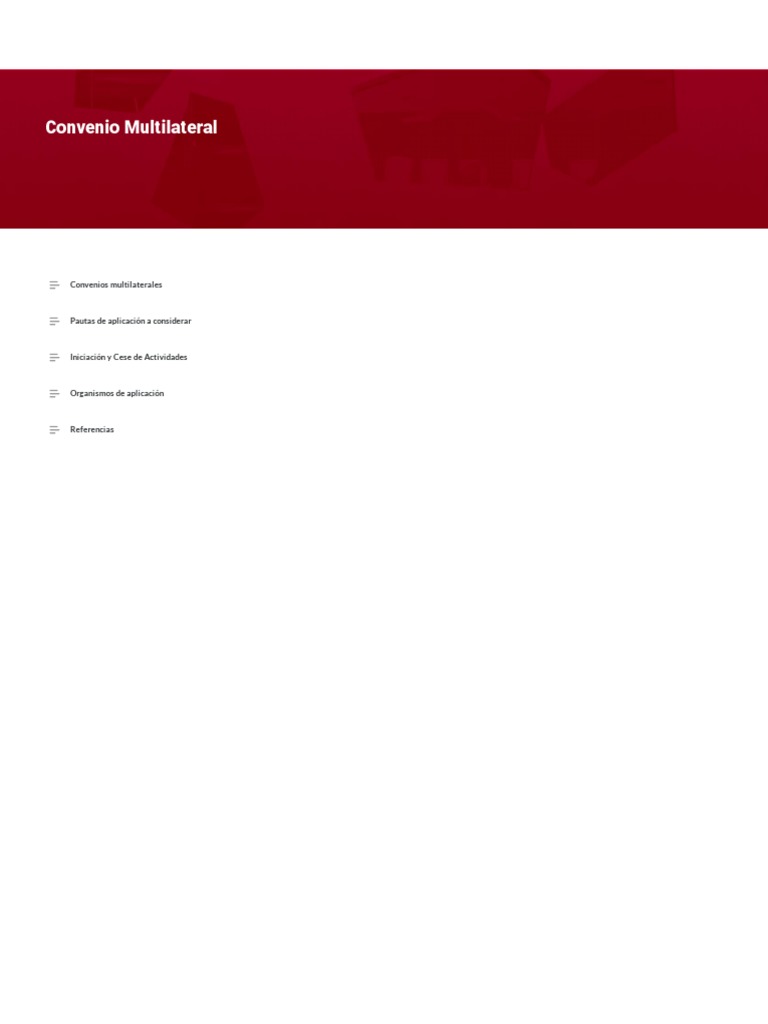 Convenio Multilateral | PDF