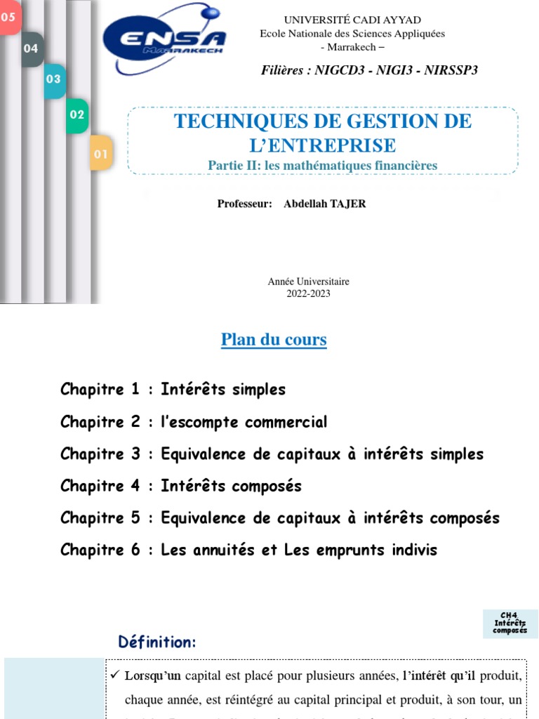 Cours Math Fin Partie II | PDF