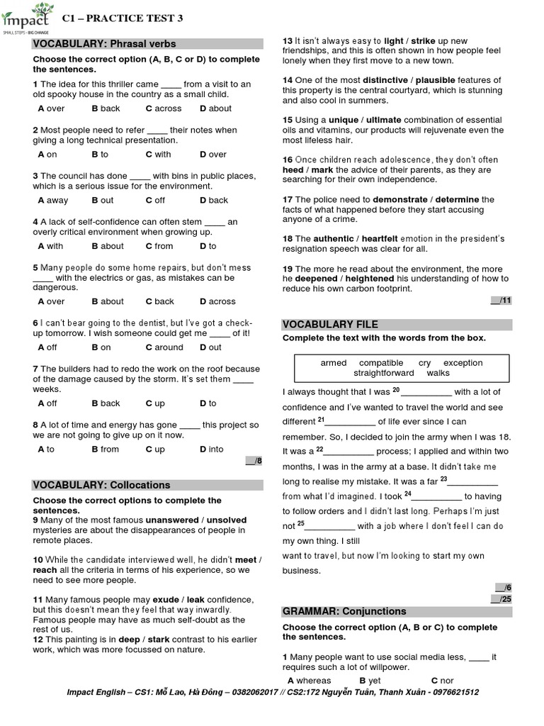 C1 - Practice Test 3 | PDF