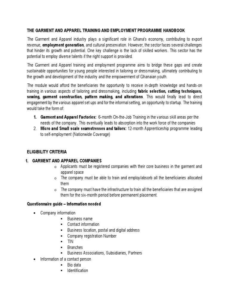 The Garment and Apparel Handbook | PDF | Sewing | Clothing