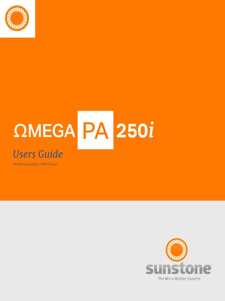 omega-battery-welder-user-manual-sunstone-welders | PDF | Electrical Connector | Welding