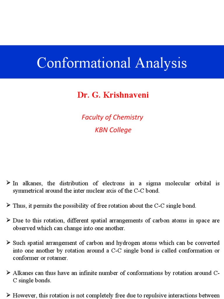 Conformational Analysis | PDF