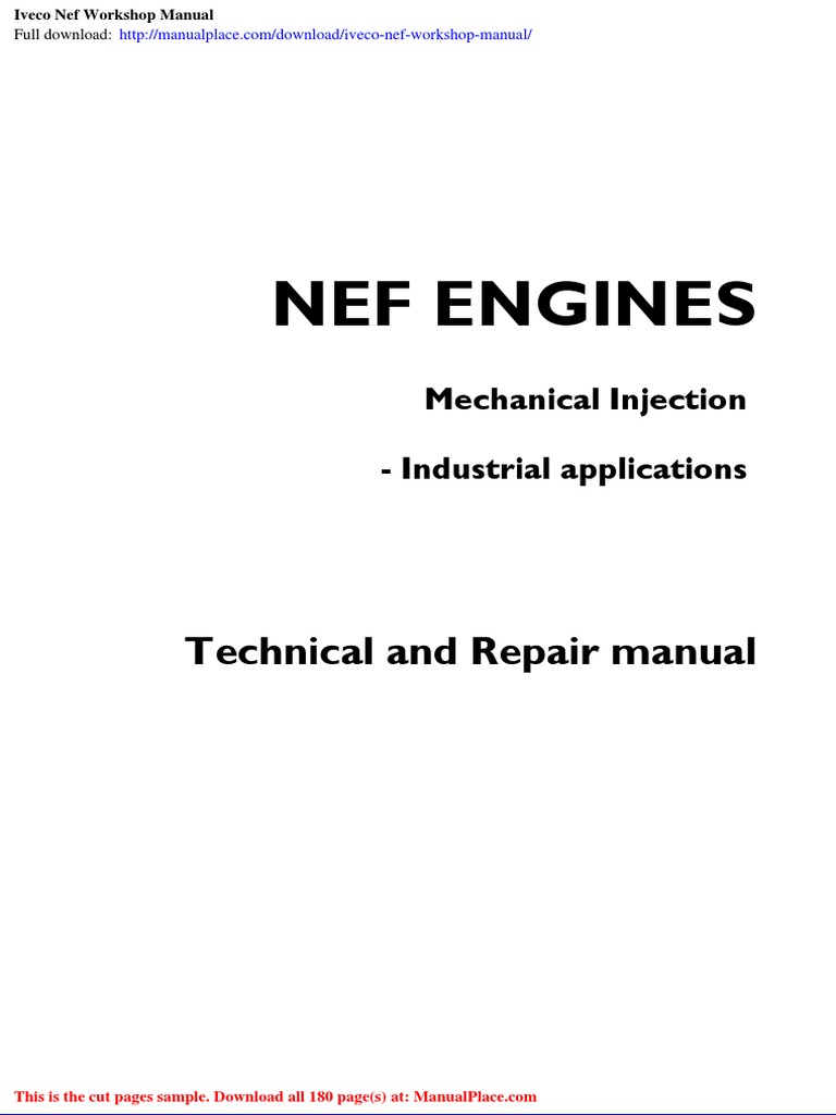 Iveco Nef Workshop Manual | PDF | Engines | Torque
