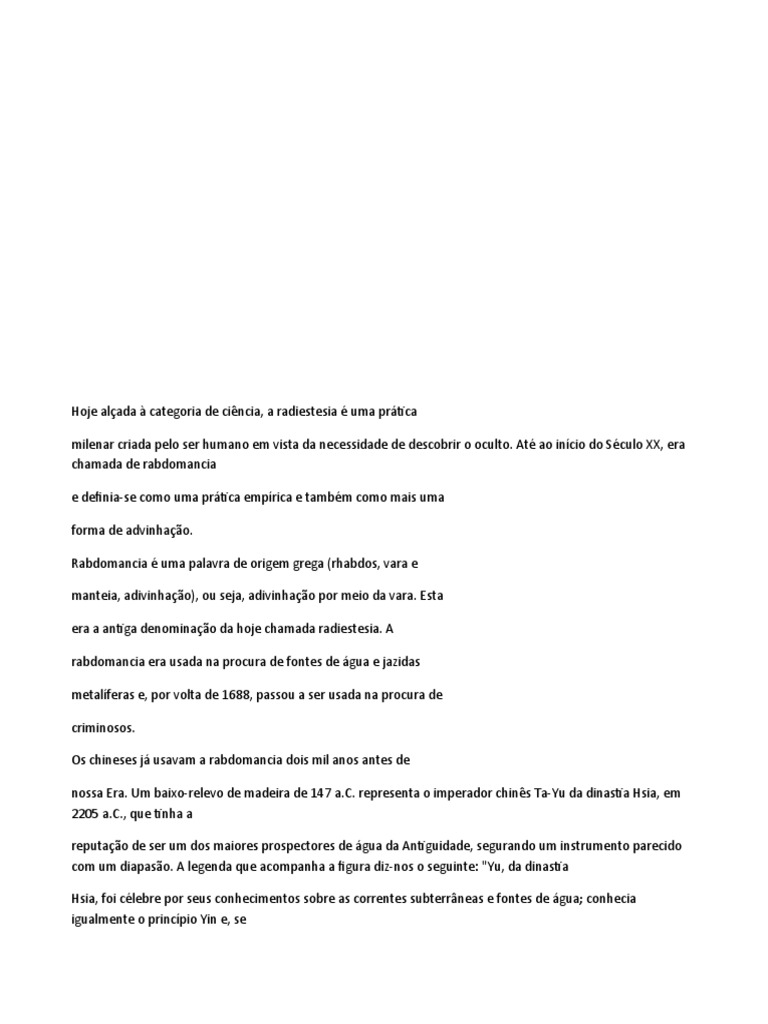 Radiestesia e Rabdomancia | PDF | Relâmpago | Física