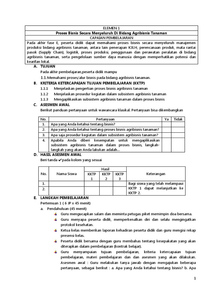 RPP Mapel DDAT | PDF