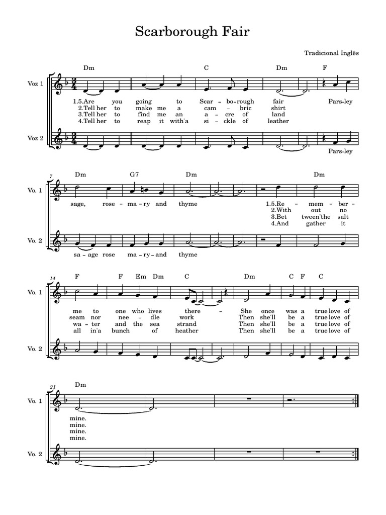 Scarborough - Fair DM Com Cifra | PDF