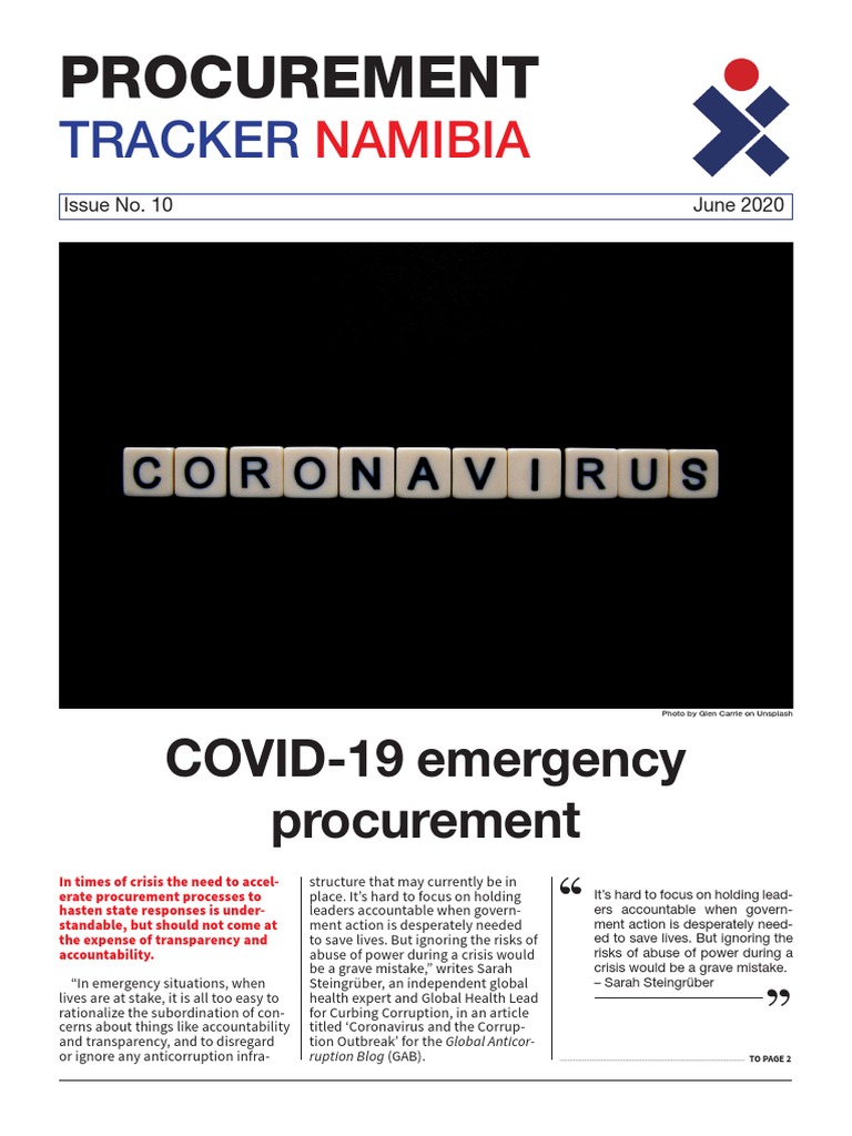 COVID-19 Emergency Article Namibia | PDF | Procurement | Namibia