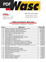 Tabela Serviços Usinagem Valor Hora Máquina | PDF
