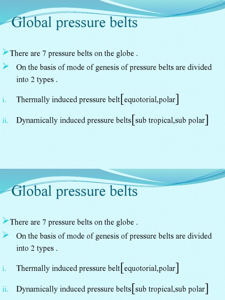 Overview of Global Pressure Belts | PDF