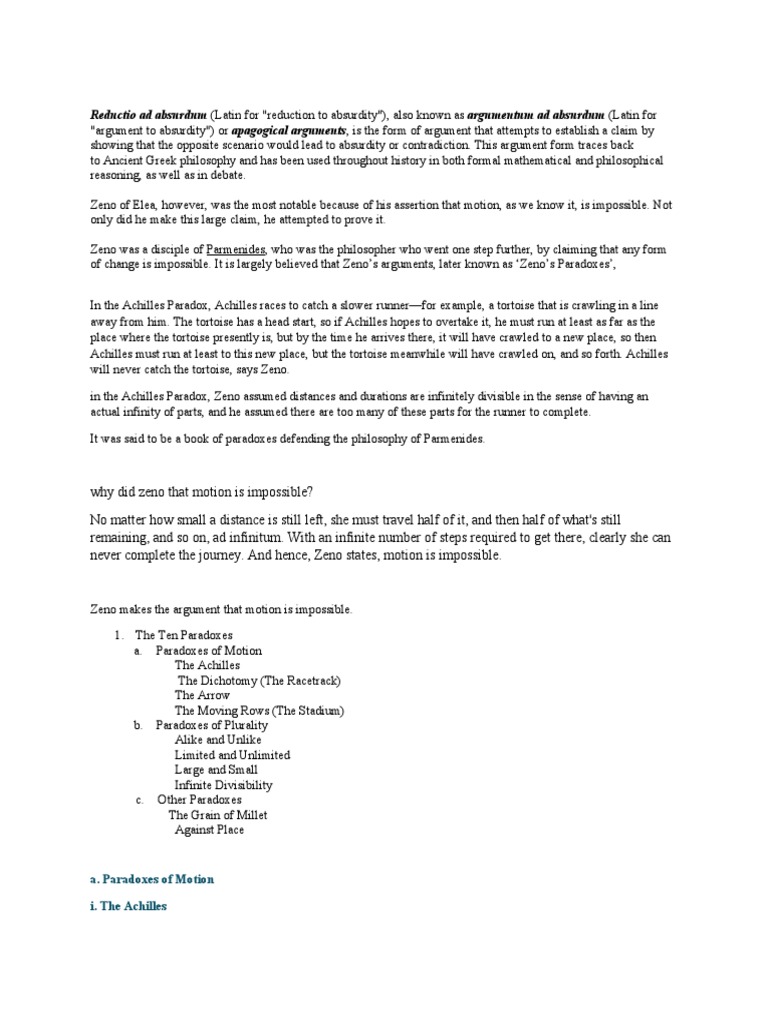 Zeno of Elea | PDF | Mathematics | Logic