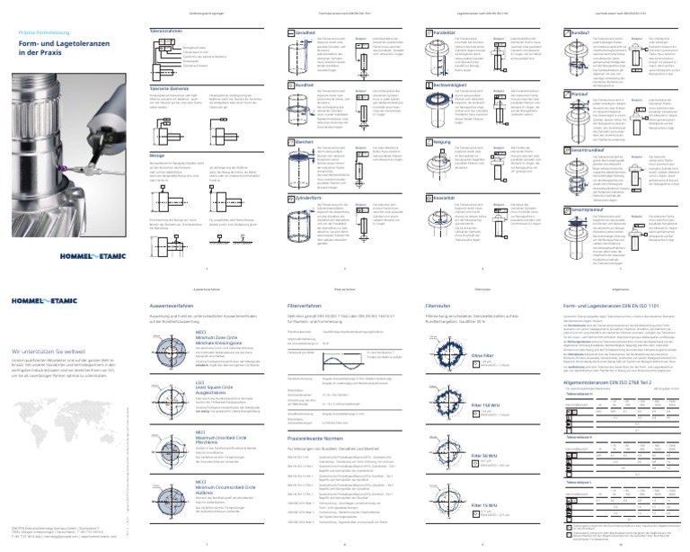Form Und Lagetoleranzen Faltblatt De | PDF