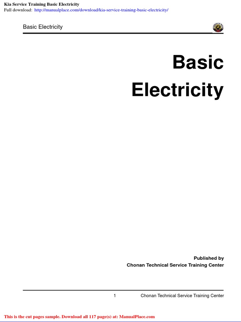 Kia Service Training Basic Electricity | PDF | Atoms | Ion