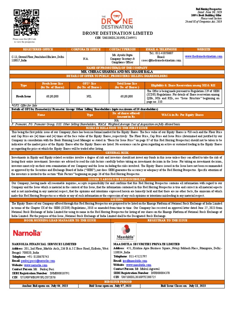 Drone Destination LTD - RHP | PDF