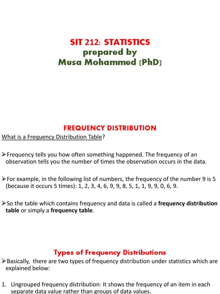 Sit 212 Lecture Note | PDF | Statistical Hypothesis Testing | Estimator