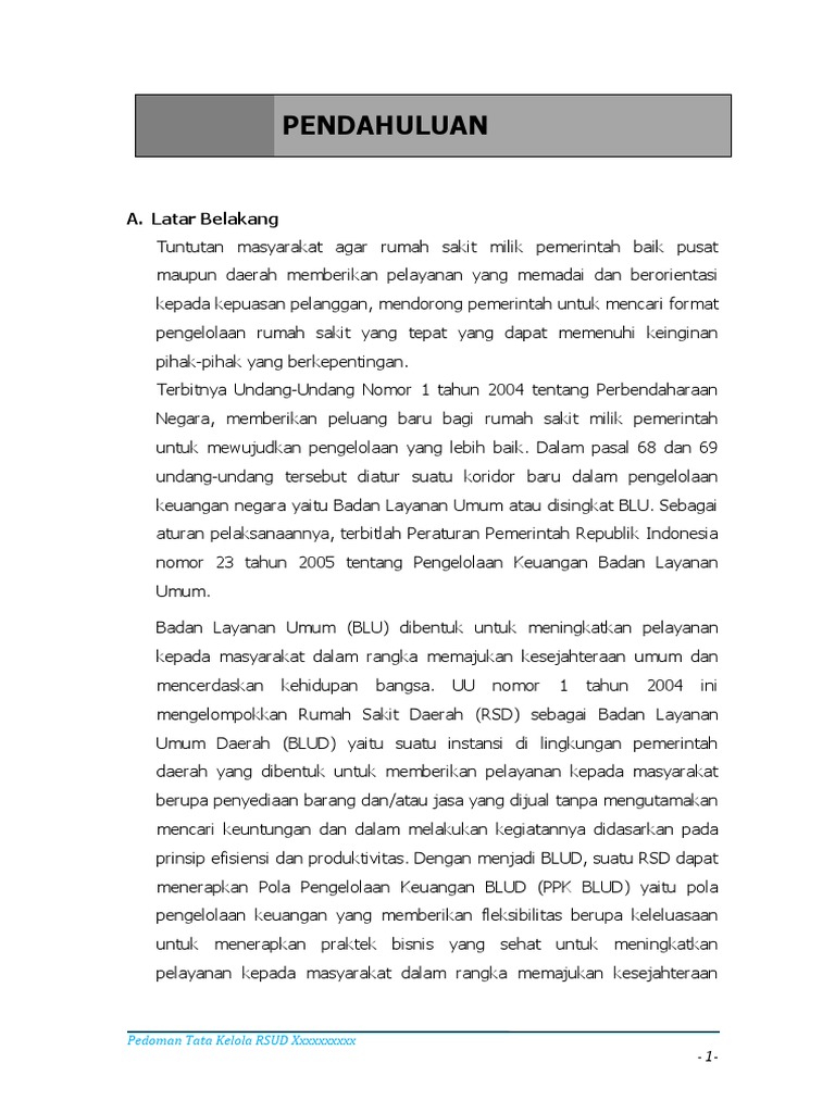 Contoh Tata Kelola | PDF