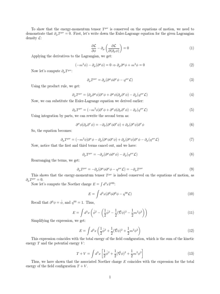 QFT 2 | PDF | Noether's Theorem | Physics