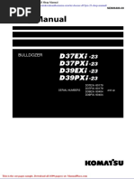 Komatsu D31 D37 D39 Operation Manual | PDF | Safety | Hazards