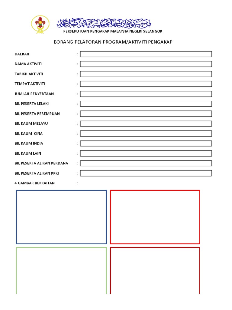 Format Pelaporan Aktiviti Atau Program | PDF