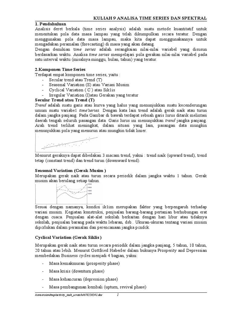Komponen Analisis Time Series | PDF | Teaching Methods & Materials