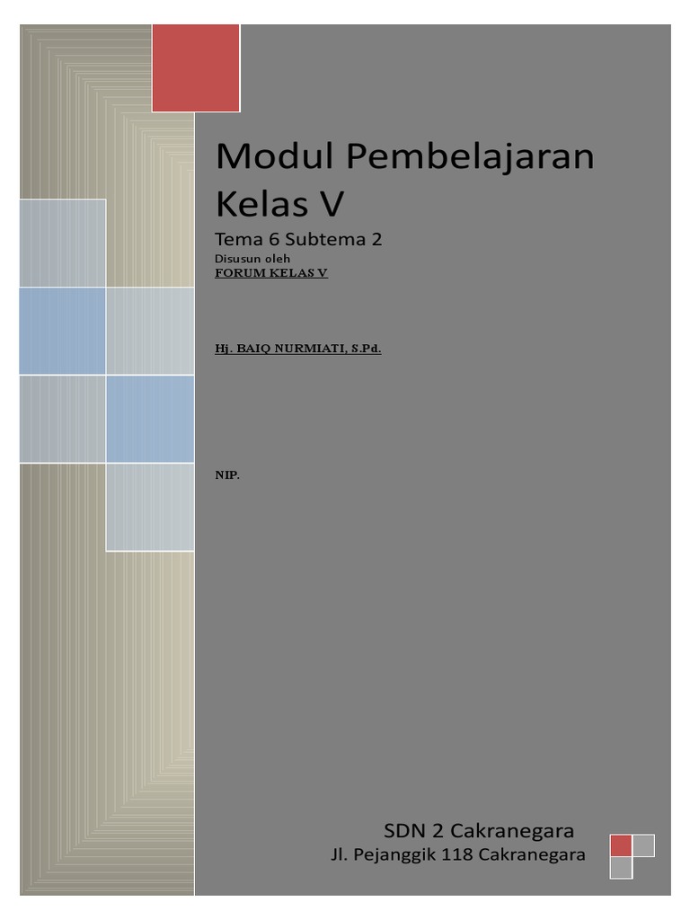 Modul Tema 6 ST 2 | PDF | Seni | Sains & Matematika