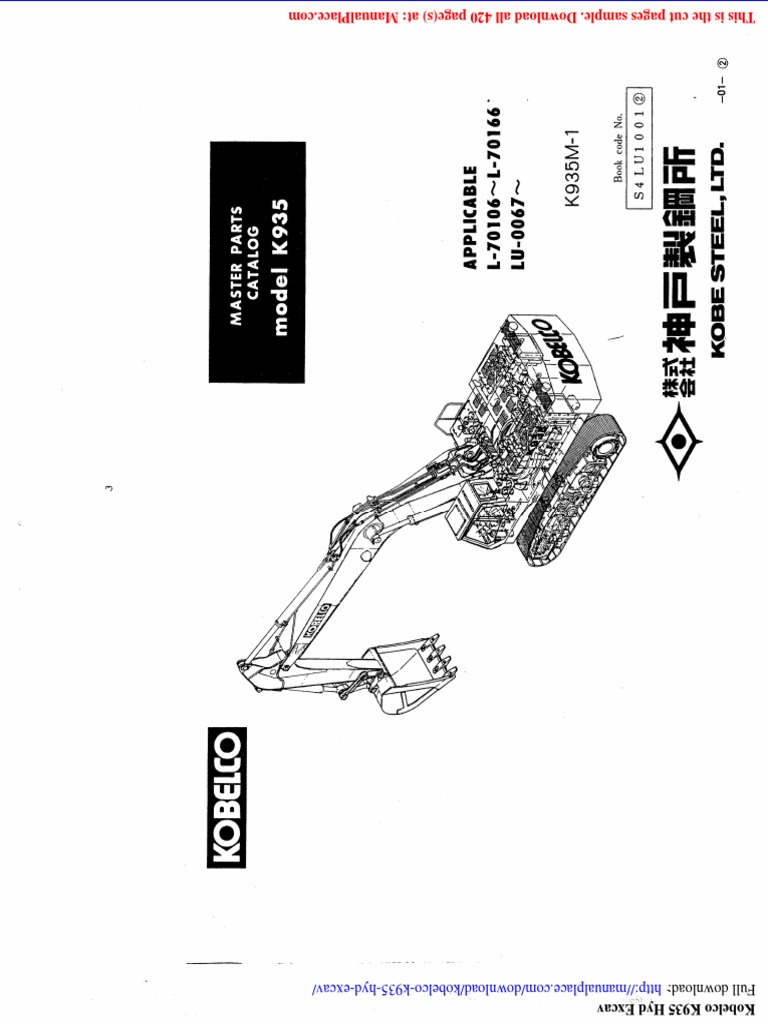 Kobelco k935 Hyd Excav | PDF