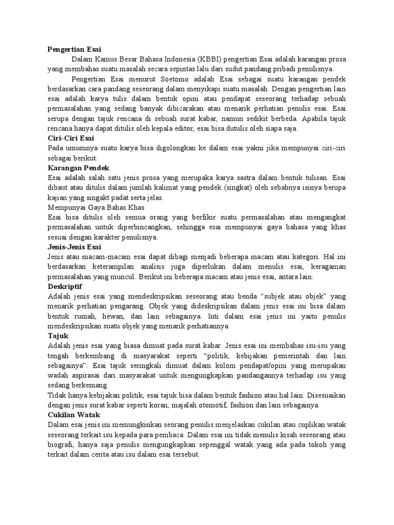 Langkah2 Menulis Esai Pdf