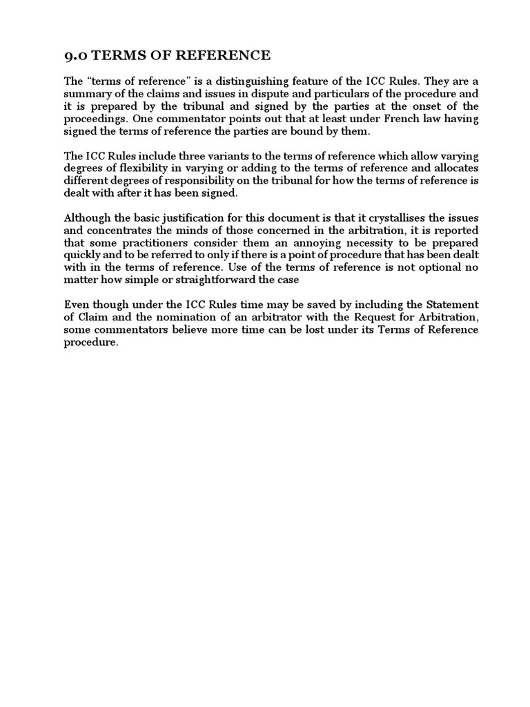 Terms of Reference | PDF