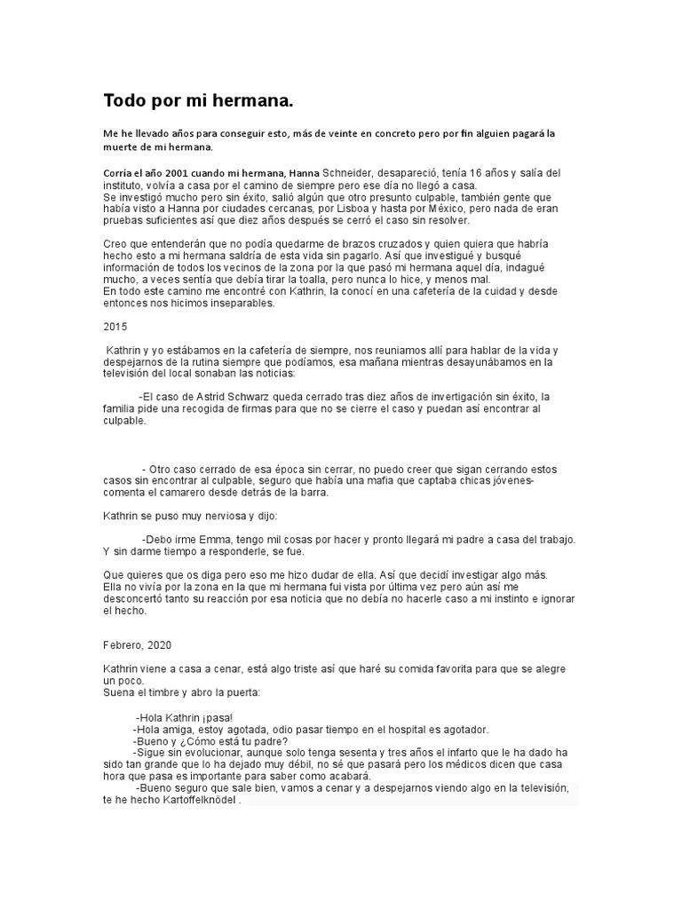 Todo Por Mi Hermana Pdf