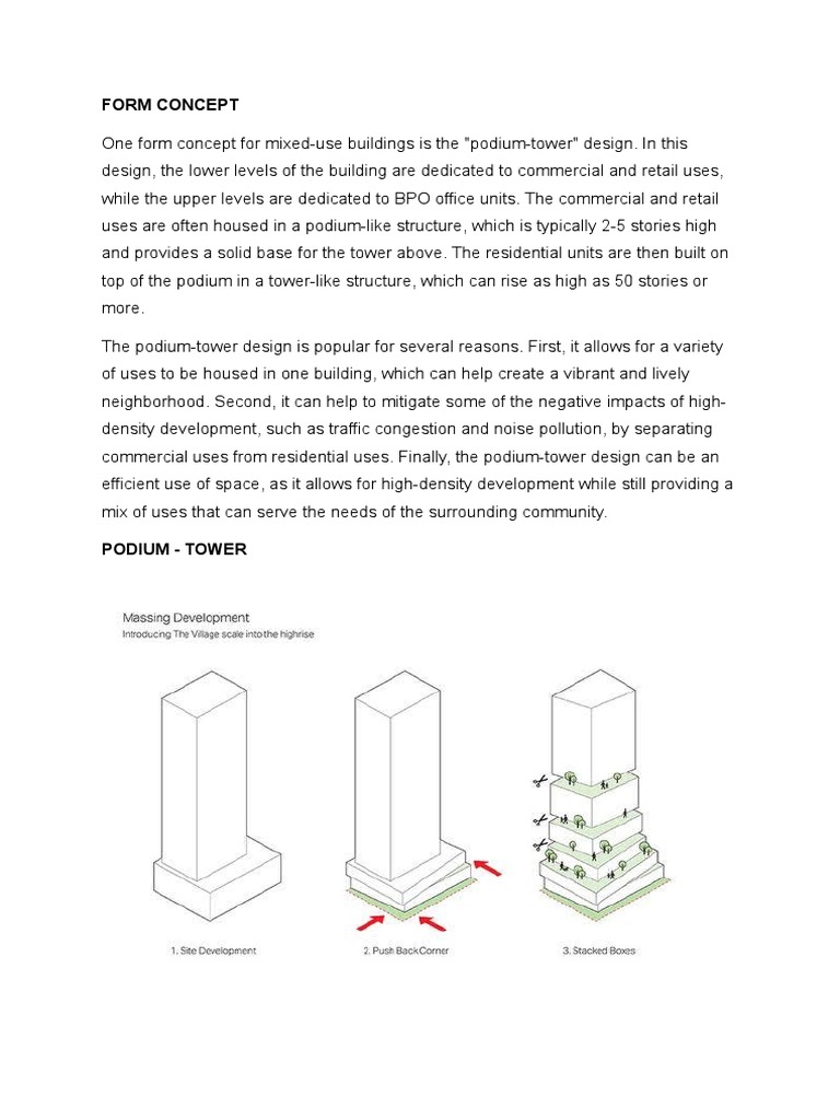 One Form Concept For Mixed | PDF | Mixed Use Development