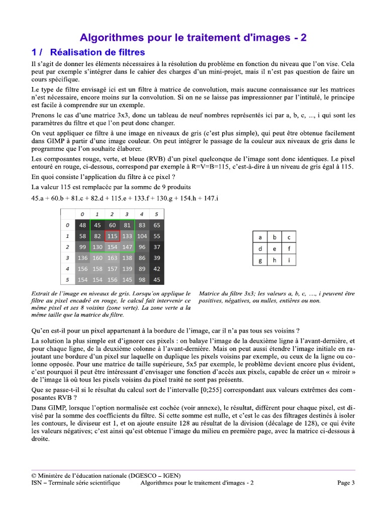 Explication Filtres | PDF