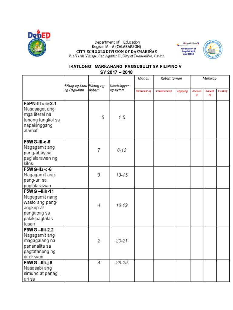 3rd P.T. FIL 5 | PDF