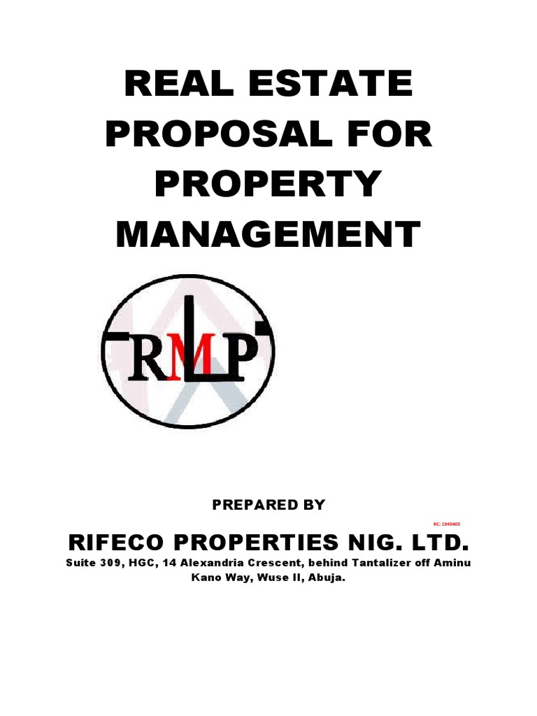 REAL ESTATE PROPOSAL FOR PROPERTY MANAGEMENT GAMES VILLAGE | PDF