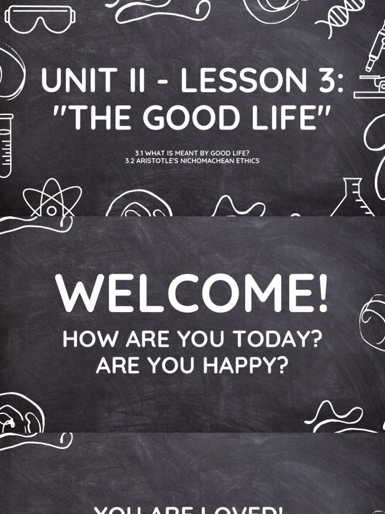 Lesson 3 The Good Life | PDF