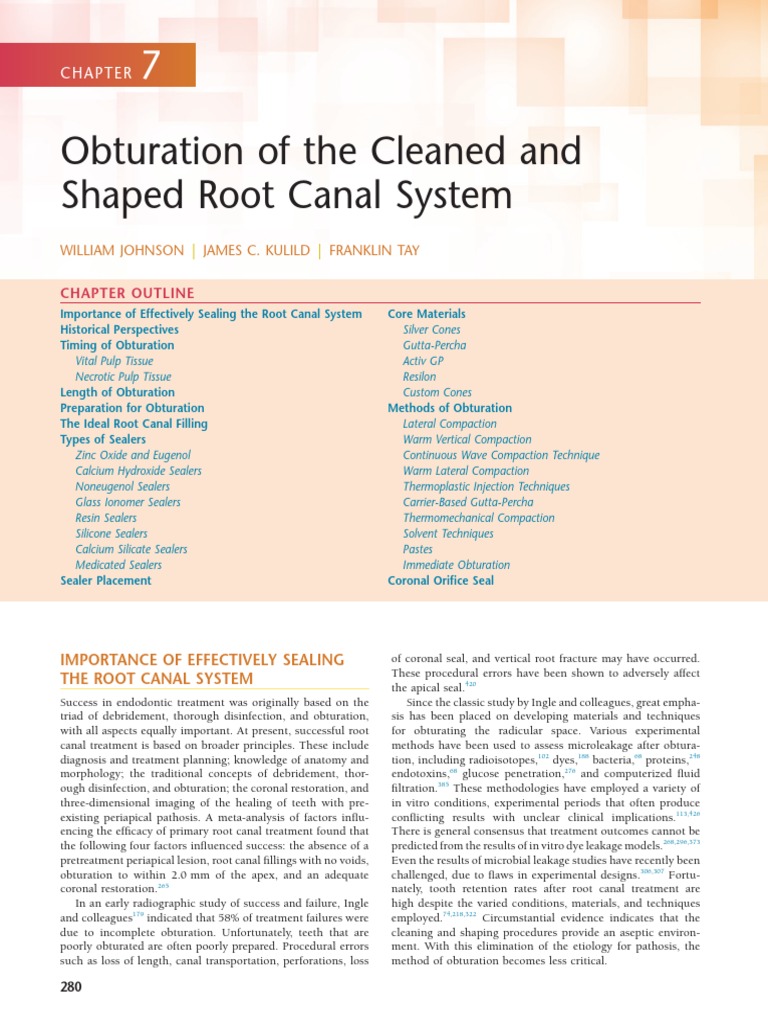 316 - Obturation of Root Canal SystemCohen's Pathways of The Pulp by ...