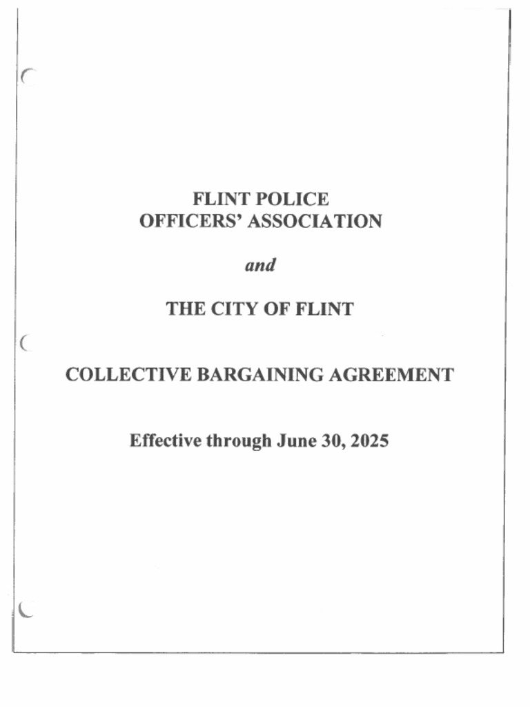 Flint Police Officers Union Contract | PDF
