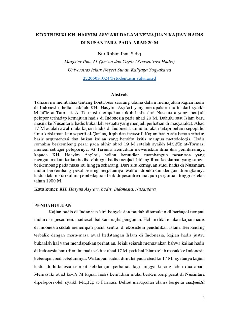 Historiografi Nur Rohim | PDF