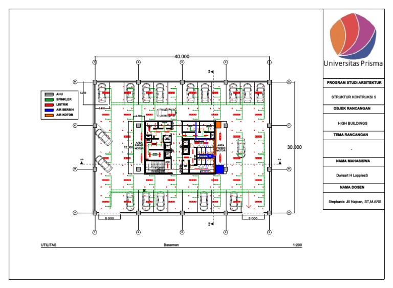 Denah Utilitas Basemen | PDF