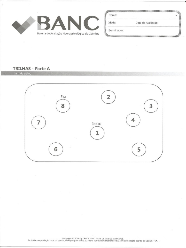 Banc Trilhas Parte A Folhas De Resposta Pdf