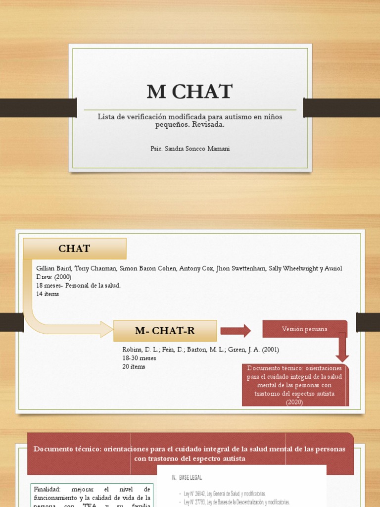 Capacitación M Chat | PDF | Espectro autista | Salud mental