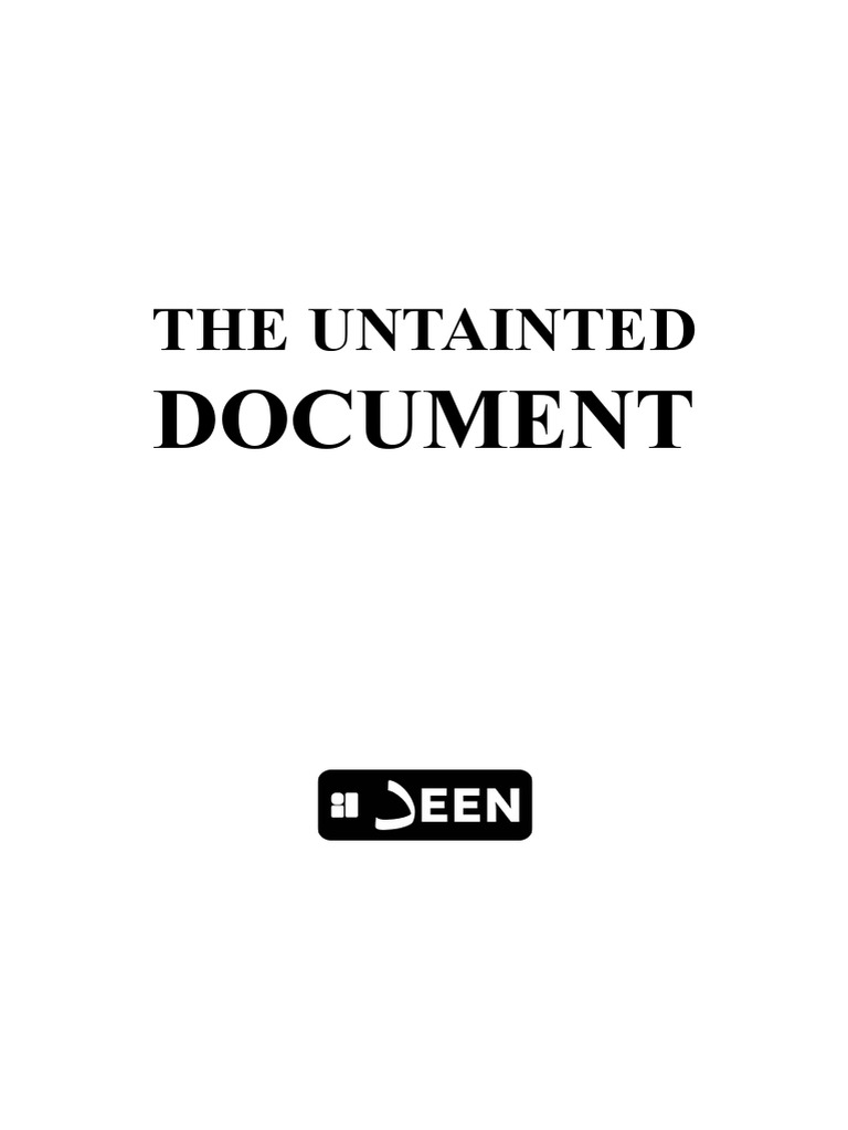 The Untainted One | PDF