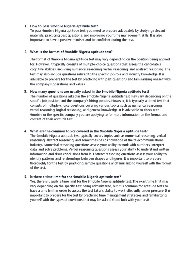 9 Mobile | PDF | Reason | Multiple Choice