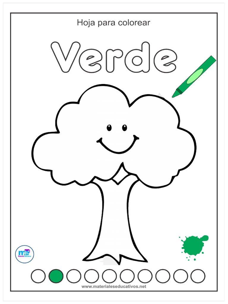 11 Hoja para Colorear Verde | PDF