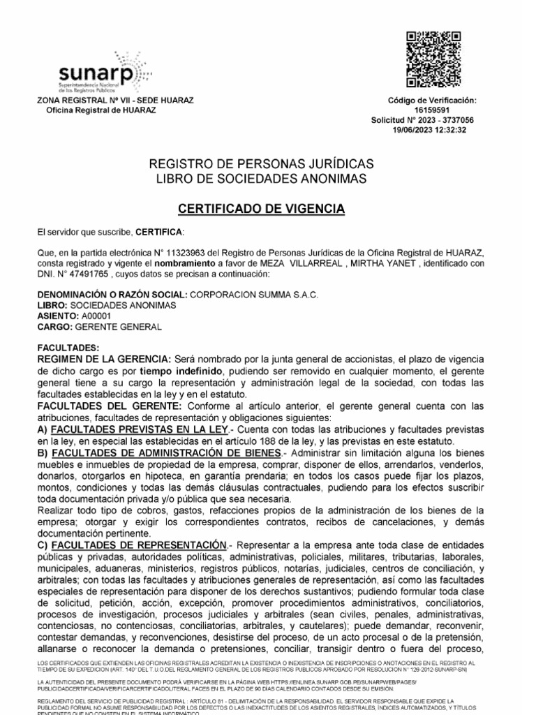 Vigencia de Poder | PDF